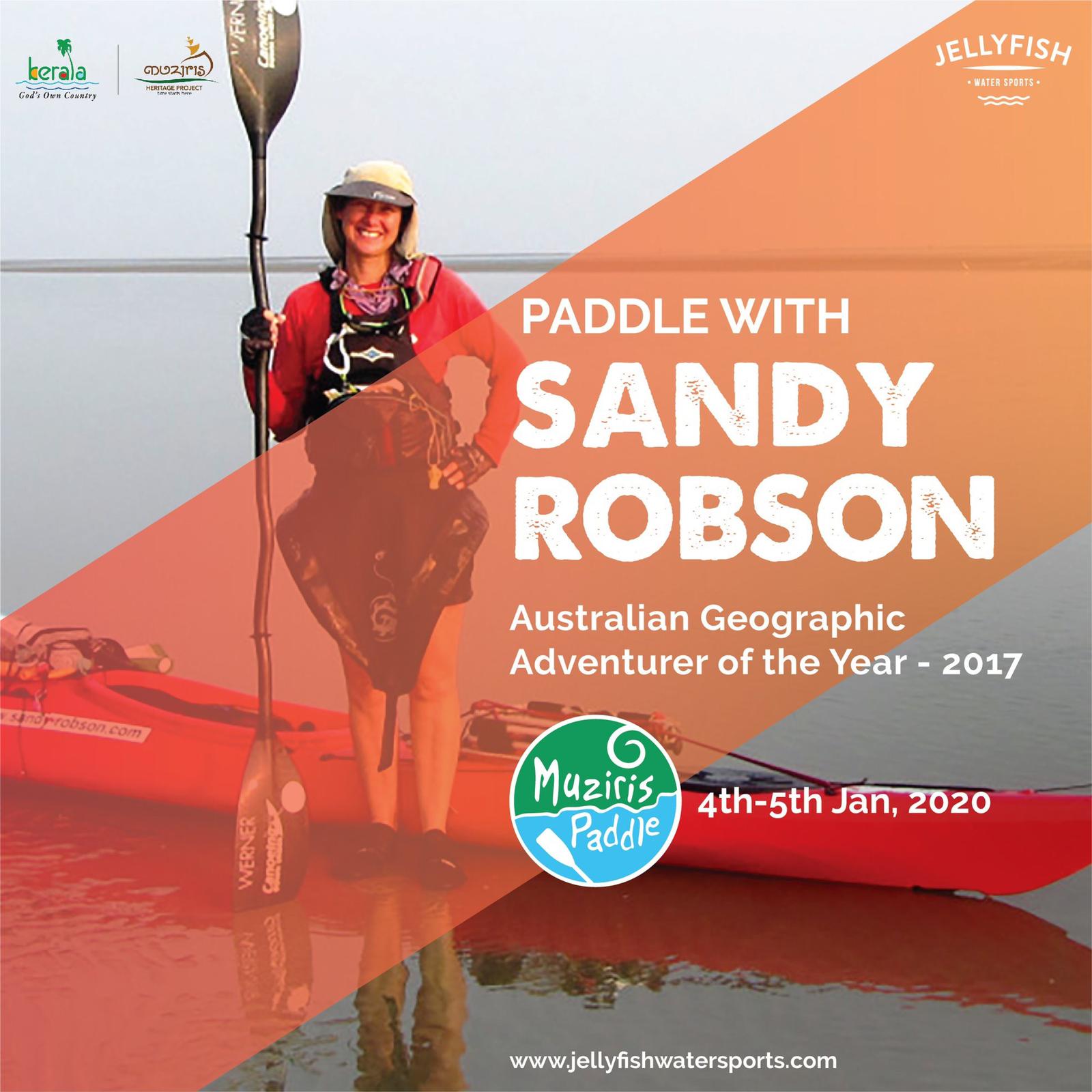 Kayaking legend Sandy Robson visiting Kerala to attend Muziris Paddle ...