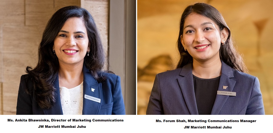 JW Marriott Mumbai Juhu Appoints Ankita Bhawsinka and Forum Shah to Spearhead Marketing ...