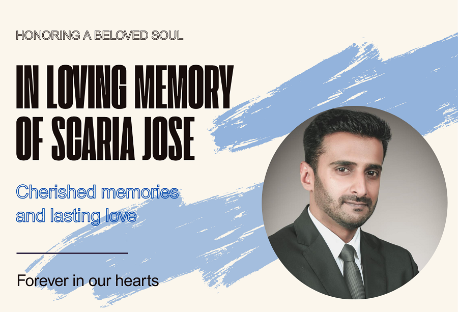 In Loving Memory of Scaria Jose - tourismindiaonline.com